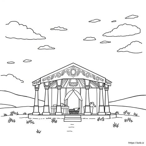 Coloriage Tabernacle À Imprimer