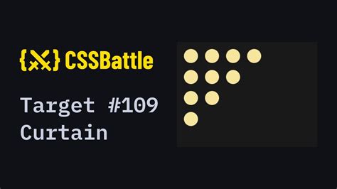 CSS Battle Curtain Match Solution YouTube