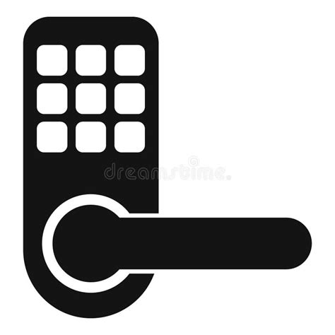 Door Padlock Icon Simple Vector Cipher Data Stock Vector Illustration Of Math Vector 281658797