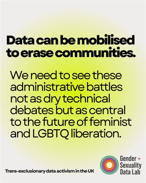Trans Exclusionary Data Activism In The Uk Kevin Guyan