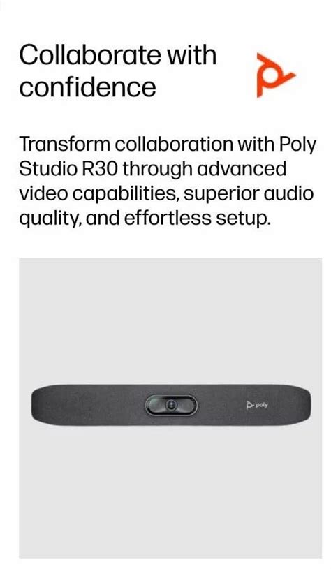 Poly R30 Usb Video Bar Conferencing System At ₹ 48500 Video Conference System In Chennai Id