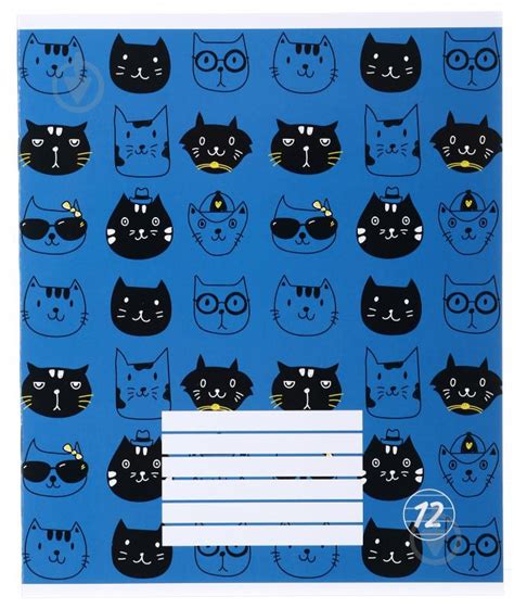 ᐉ Зошит шкільний Cats24 12 аркушів скоба лінія 1 Nota Bene • Краща ціна в Києві Україні