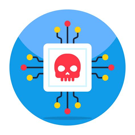 Flat Design Icon Of Chip Hacking 13506411 Vector Art At Vecteezy