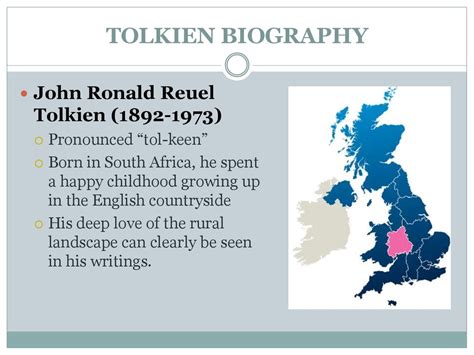 A Brief Introduction To J R R Tolkien And The Hobbit презентация онлайн