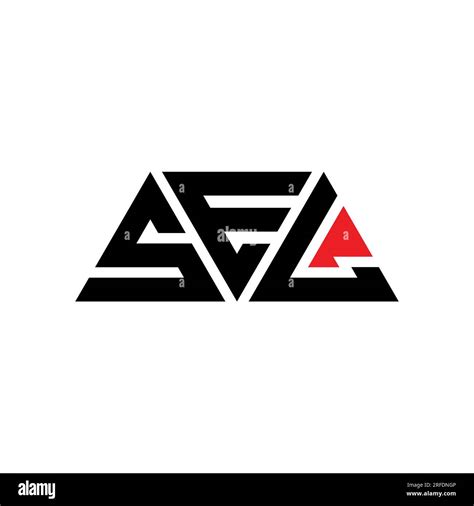 Sel Triangle Letter Logo Design With Triangle Shape Sel Triangle Logo
