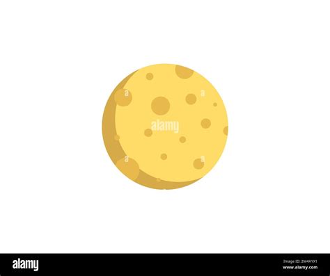 Crescent Moon Night Icon Vector Illustration Stock Vector Image