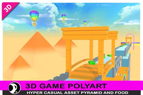 Hyper Casual Asset Pyramid And Food 3d Environments Unity Asset