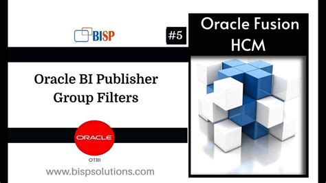 Oracle Bi Publisher Group Filters Oracle Bip Modeling Bi Publisher