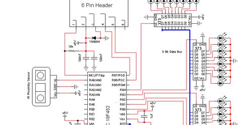 radar system circuit using pic18f452 free electronic circuit diagrams