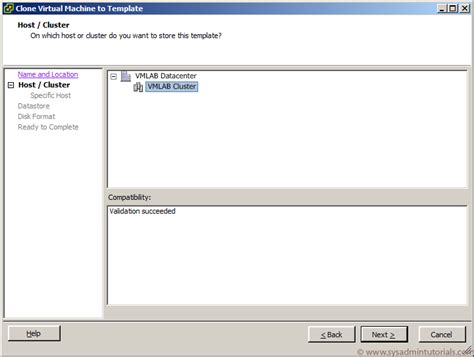 Creating VMware Virtual Machine Template