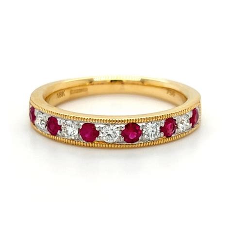 Ruby And Diamond Eternity Ring Levins Fine Jewellery Nottingham