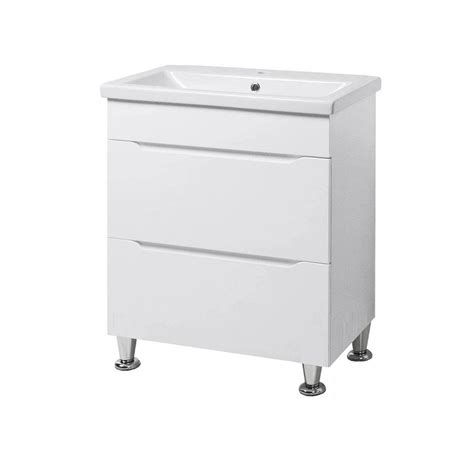 ᐉ Тумба для ванної кімнати підголова Ранчо Т 8 з раковиною Комо 70 см White 20842886 • Краща