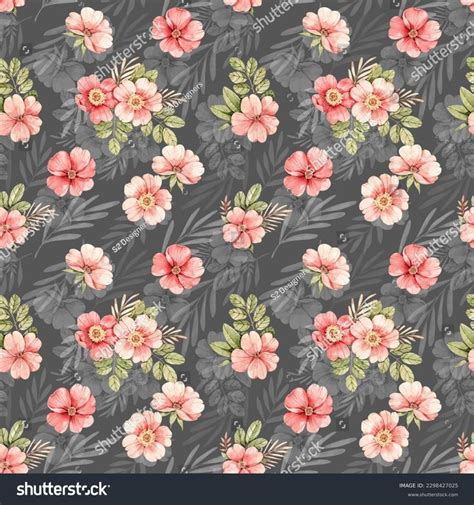 Seamless Abstract Floral Colorful Pattern Design Stock Illustration 2298427025 Shutterstock