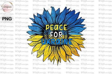 Peace For Ukraine Sunflower Png Graphic By Wildflowers1994 · Creative