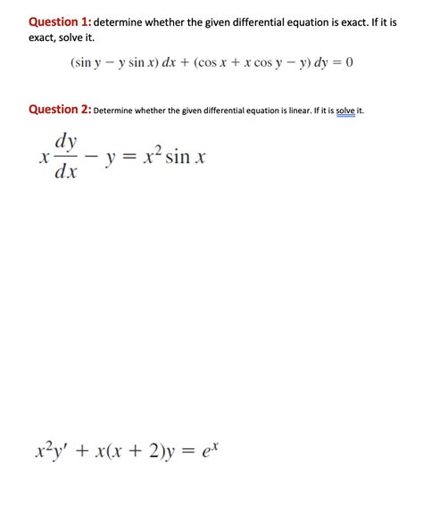 Solved Example Determine Whether The Given Set Of Functions Chegg