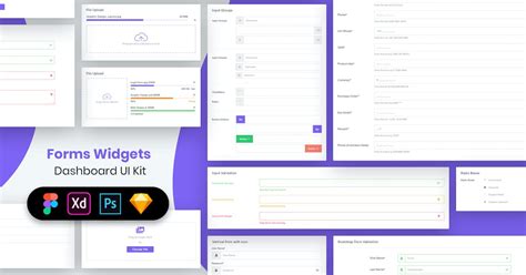 Forms Widgets Dashboard Ui Kit Websites Ux And Ui Kits Ft Forms