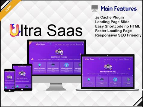 Ultra Saas Professional Elegant Blogger Template