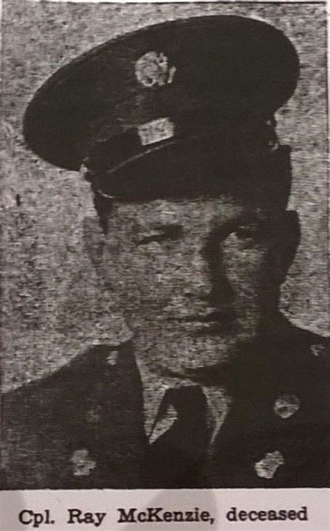 Cpl Ray M Mckenzie 1914 1943 Find A Grave Memorial