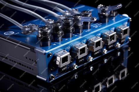 Premium Photo Close Up Of A High Speed Server Network Interface Card Nic