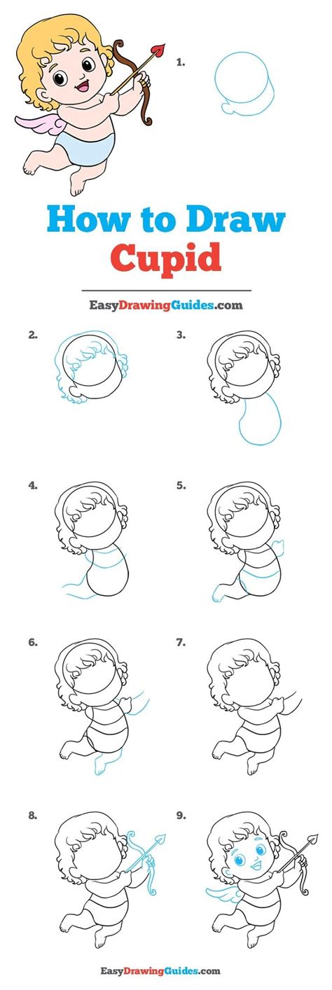 How To Draw Cupid Really Easy Drawing Tutorial