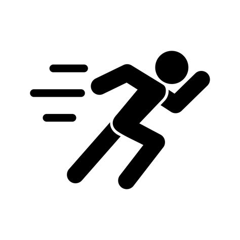 Running Vector Icon 12742199 Vector Art At Vecteezy