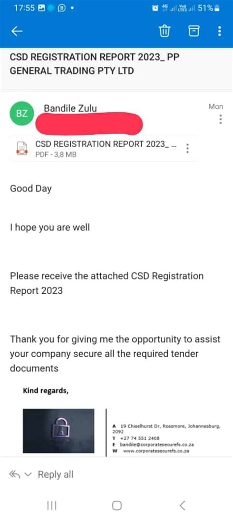 Bandile Perfect Zulu On Linkedin Csd Registration Certificate 2023😁😄🚀🍾