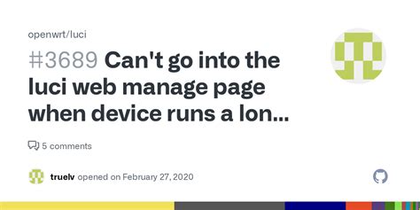 Cant Go Into The Luci Web Manage Page When Device Runs A Long Time