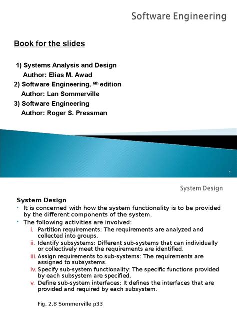 Book For The Slides 1 Systems Analysis A Pdf System Systems