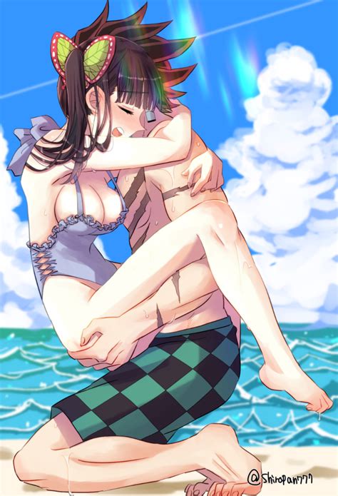 Rule 34 Breasts Cum Inside Demon Slayer Holding Kamado Tanjirou