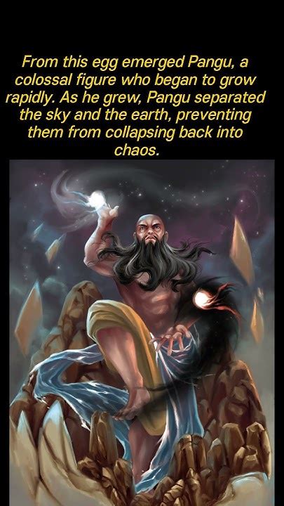 Prominent Myth In China Pangu Mitología Prominente En China Pangu