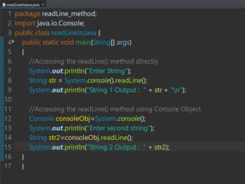 How To Use The Java ReadLine Method