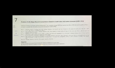 solved problem 5 2a algo record transactions related to