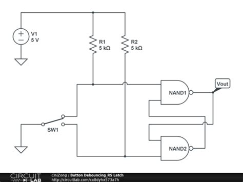 Button Debouncingrs Latch Circuitlab