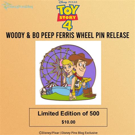 Woody And Bo Peep Ferris Wheel Pin Release Disney Pins Blog Exclusive