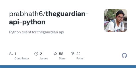 Github Prabhath6theguardian Api Python Python Client For