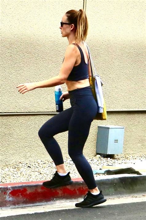 Olivia Wilde In A Black Leggings Exits The Gym In Studio City Celeb Donut
