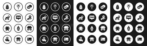 Set Taxi Call Telephone Service Map Pointer With Taxi Car Key Remote