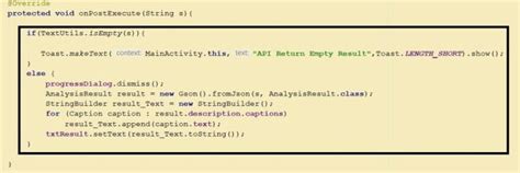 Android Application Interface With Azure Computer Vision API