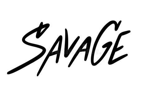 Savage Handwritten Word Stock Illustrations 26 Savage Handwritten Word Stock Illustrations