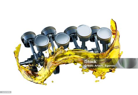 수리에 윤활유와 자동차 엔진부품의 3d 그림 3차원 형태에 대한 스톡 사진 및 기타 이미지 3차원 형태 강철 공학 Istock