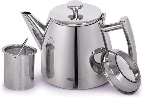 Stainless Steel Teapot With Infuser 500 Ml Keeps Heat Thanks To Its