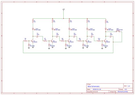 Basic Led Sequencer 4 Stages Analog Easyeda Open Source Hardware Lab