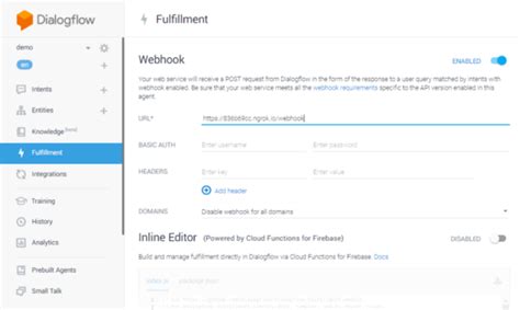 Dialogflow Fulfillment Webhook Tutorial Using Python Flask