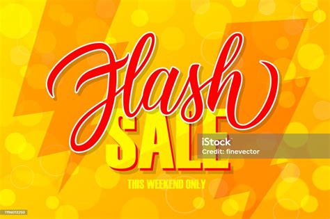 플래시 세일 스페셜 오퍼 배너와 함께 손으로 그린 레터링과 비즈니스 할인 쇼핑 판매 프로모션 및 광고에 대한 번개 볼트 0명에 대한 스톡 벡터 아트 및 기타 이미지 Istock