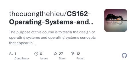 Cs162 Operating Systems And System Programmingbooksoperating Systems