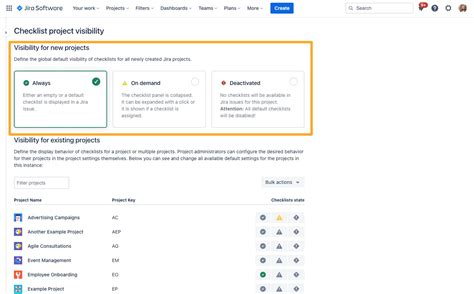 Global Checklist Visibility Settings 🚀 Checklists For Atlassian Jira And Confluence