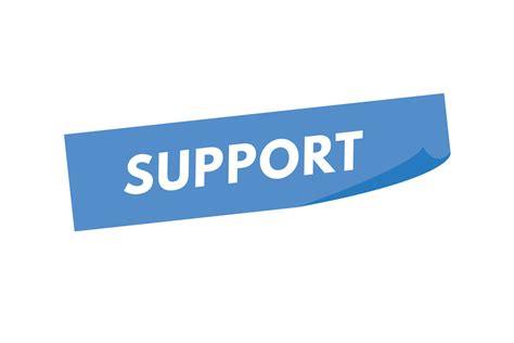Support Text Button Support Sign Icon Label Sticker Web Buttons 19465673 Vector Art At Vecteezy