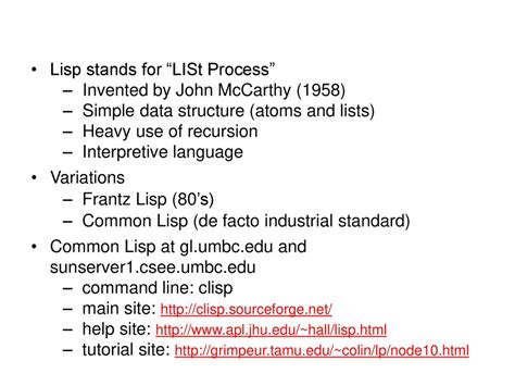first lecture on introductory lisp ppt download