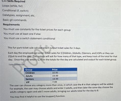 Solved Use If Else Loops And Switch Also Use While For Chegg Com
