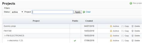 ProjectPage Redmine
